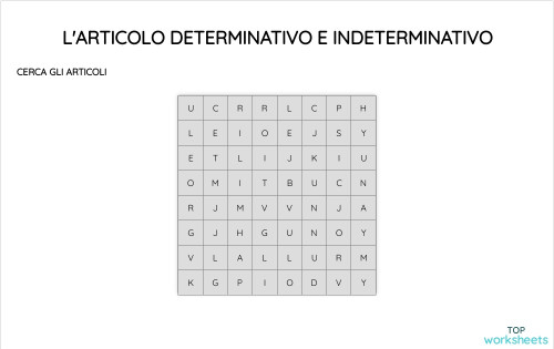 parole con GN. Scheda interattiva | TopWorksheets