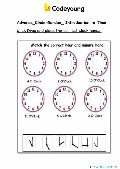 Time-intro interactive. Interactive worksheet | TopWorksheets