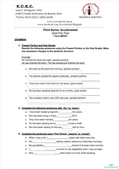 Writing: interactive worksheets and online exercises | TopWorksheets
