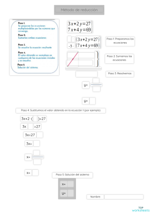 reduccion. Ficha interactiva | TopWorksheets