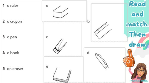 Vocabulary 2_Unit 1_Classroom Objects. Interactive worksheet | TopWorksheets