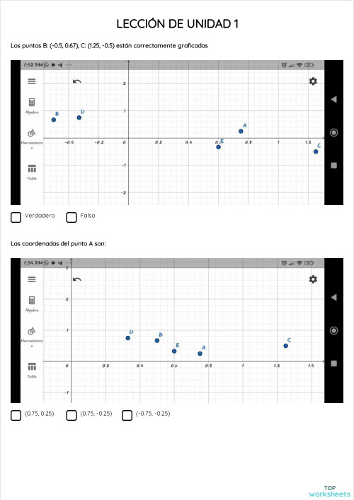 LECCIÓN DE UNIDAD 1. Ficha interactiva | TopWorksheets