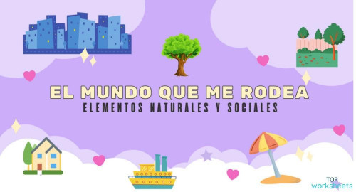 El mundo que me rodea. Ficha interactiva | TopWorksheets