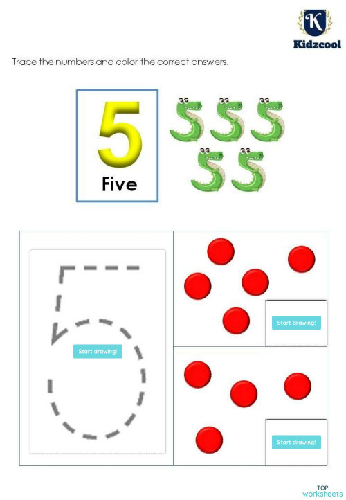 Numbers: interactive worksheets and online exercises | TopWorksheets