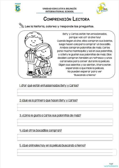 LECTURA COMPRENSIVA CR. Ficha interactiva | TopWorksheets