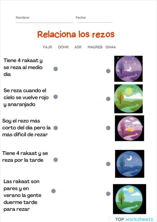 5 Rezos. Ficha interactiva | TopWorksheets
