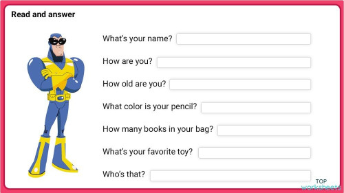 Favorite toy. Interactive worksheet | TopWorksheets