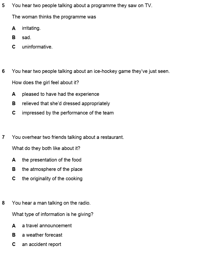 FCE SAMPLE TEST 1 2015. Interactive worksheet | TopWorksheets