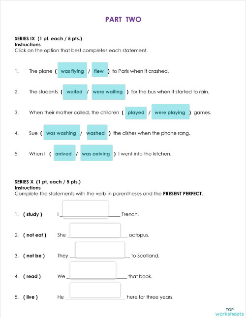 Grammar Diagnostic Part Two, Fourth Grade, Unit IV. Interactive ...