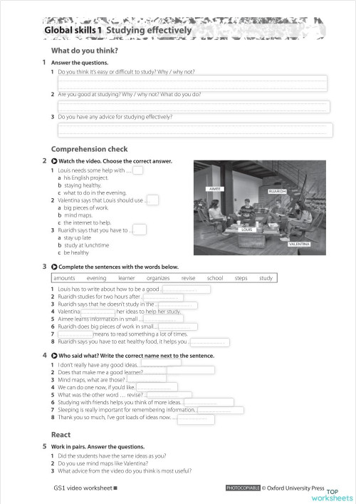 Progress Check Level 3 - Unit 9 - 10. Interactive worksheet | TopWorksheets