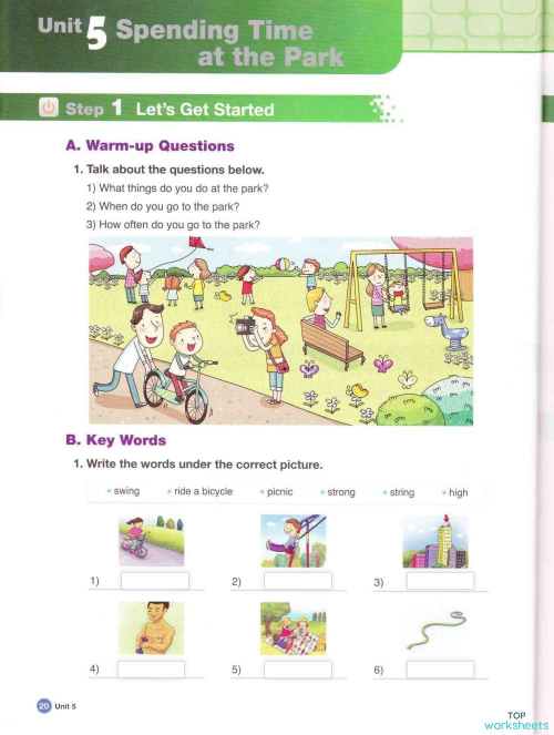 Step by step listening 2 (unit 5). Interactive worksheet | TopWorksheets