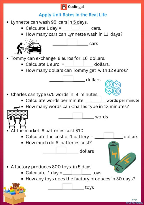 M_G06M06L24_WE01_Understanding Unit Rates. Interactive worksheet ...