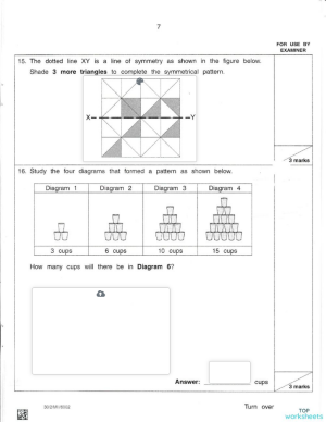 PSR 2020 MATHEMATICS PAPER 2 PART 2. Interactive worksheet | TopWorksheets