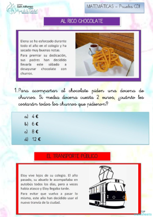 Pruebas - DINERO. Ficha interactiva | TopWorksheets