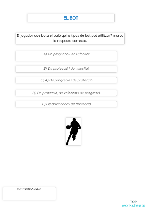REPTE 2 - EL BOT. Ficha interactiva | TopWorksheets