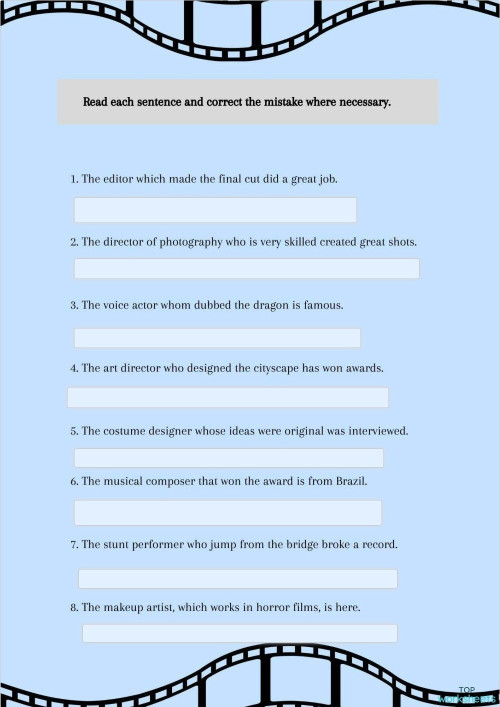 Narrative Tenses. Interactive worksheet | TopWorksheets