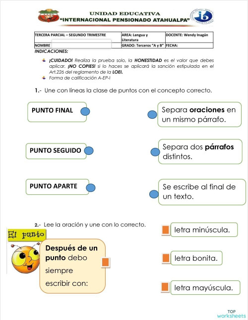 Actividades De Puntuación Ejercicios Para El Uso De La Coma En Niños