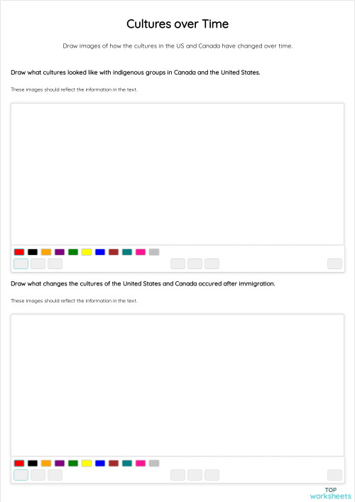 Cultures over Time. Interactive worksheet | TopWorksheets