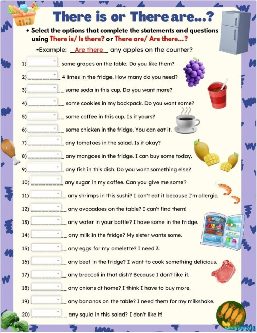 There is or there are. Interactive worksheet | TopWorksheets