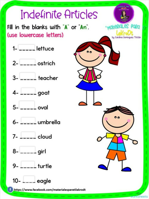 Articles #1. Interactive worksheet | TopWorksheets