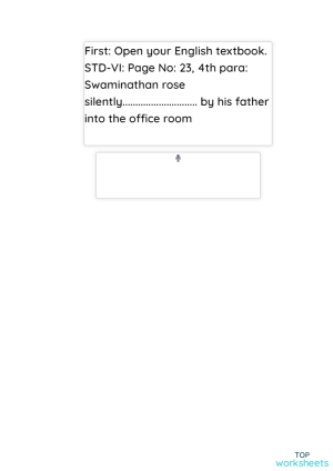 STD-VI ENGLISH RT. Interactive worksheet | TopWorksheets