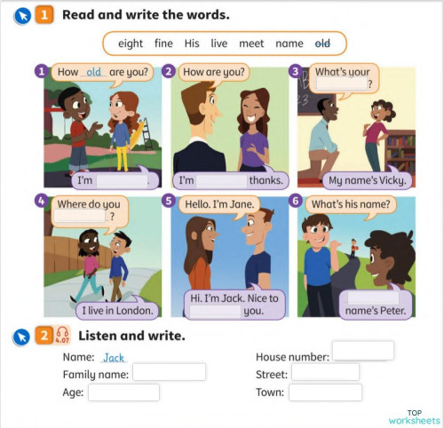 Present Simple Affirmative Interactive Worksheet Topworksheets