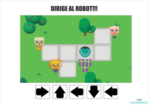Roby Robot 04. Ficha interactiva | TopWorksheets