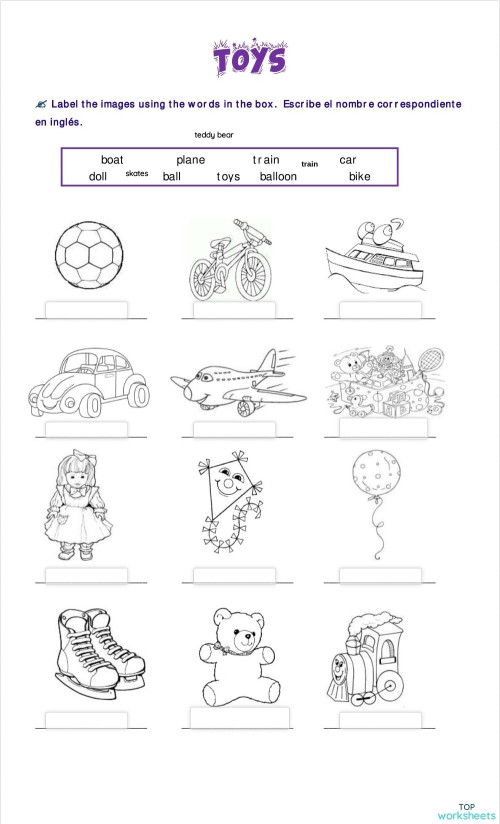 TOYS VOCABULARY. Interactive worksheet | TopWorksheets