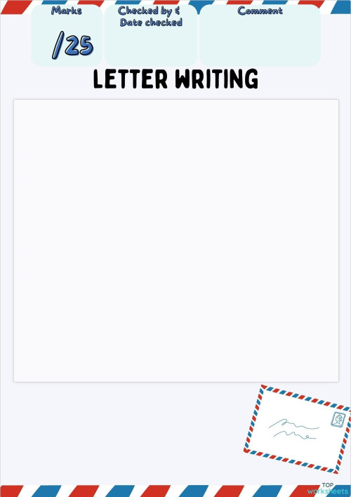 Letter writing. Interactive worksheet | TopWorksheets