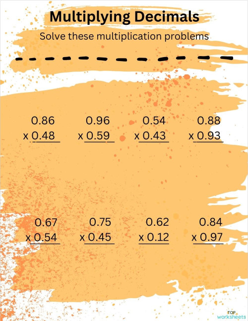 Multiply / Divide decimals by 10, 100, 1000. Interactive worksheet ...