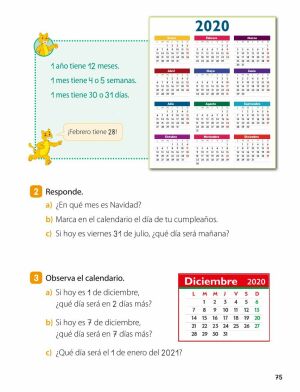 Estudio del calendario y sus componentes. Ficha interactiva | TopWorksheets