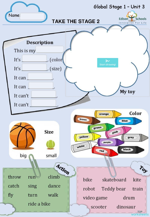 UNIT 3.TAKE THE STAGE. Interactive worksheet | TopWorksheets