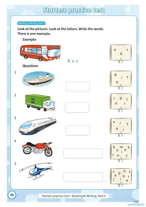 Interactive worksheets and online exercises in english | TopWorksheets
