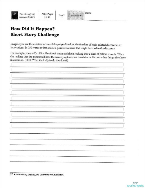 Activity 3: How Did it Happen? Pg 32. Interactive worksheet | TopWorksheets