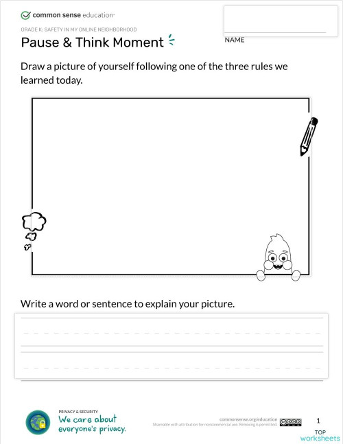 Pause & Think moment. Interactive worksheet | TopWorksheets
