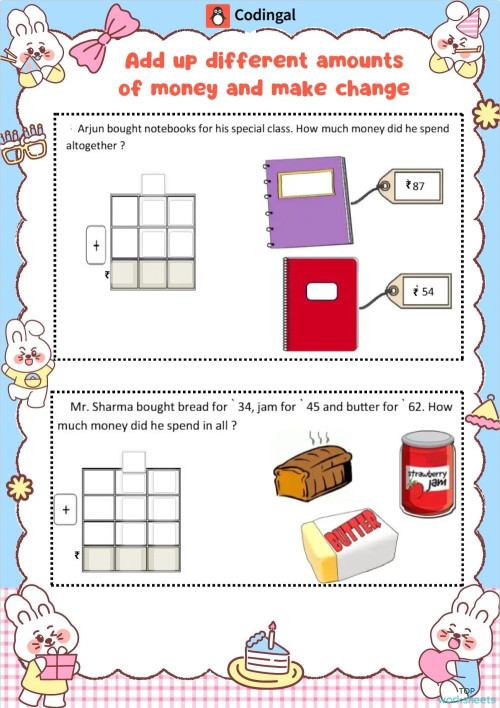 M_G01M16L54_IN_WE03_Counting Money. Interactive worksheet | TopWorksheets