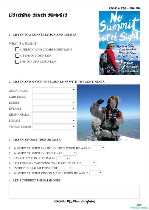 First Grade ELPA Listening Practice 1. Interactive worksheet ...