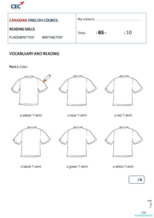 Reading Skills_PT. Interactive worksheet | TopWorksheets