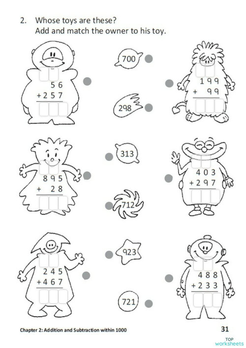 ADDITION WITH REGROUPING IN TENS AND ONES #1. Interactive worksheet | TopWorksheets