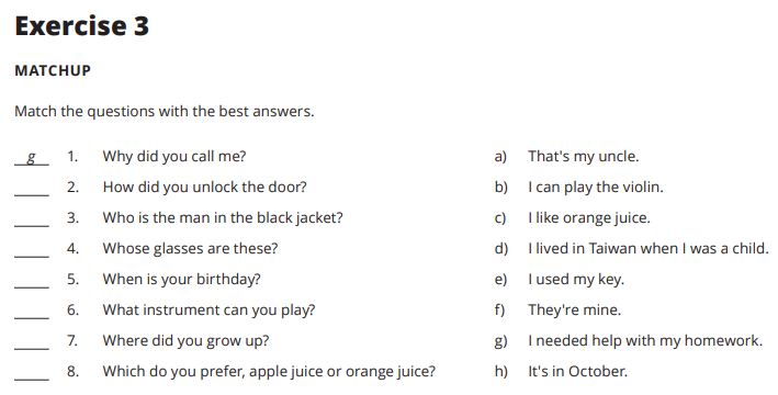 QUESTION PRACTICE. Interactive worksheet | TopWorksheets
