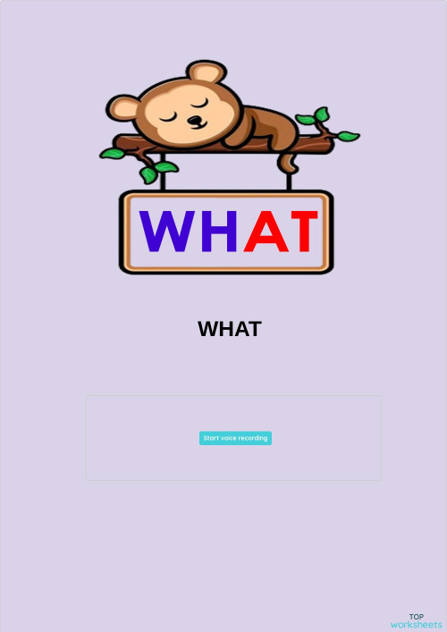 Lesson W7 (Level 1). Interactive worksheet | TopWorksheets