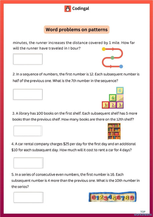 M_G05M11L30_WA02_Solving_Problems_with_Patterns_4. Interactive worksheet | TopWorksheets