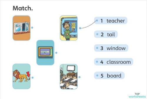 Monkeys in school part 3. Interactive worksheet | TopWorksheets