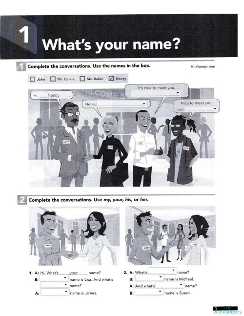 Interchange Intro Unit 1. Interactive worksheet | TopWorksheets