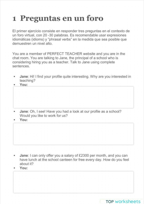 Aptis advanced writing. Interactive worksheet | TopWorksheets