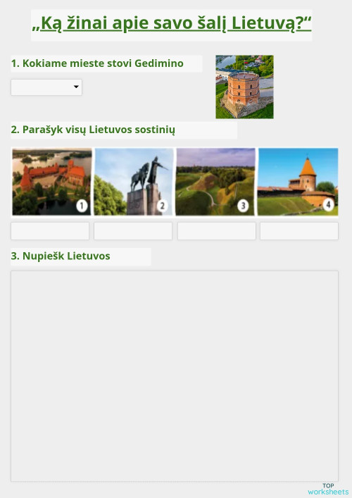 Interactive worksheets and online exercises in lithuania | TopWorksheets