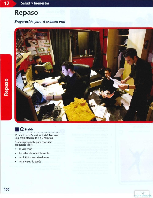 Salud y bienestar 150. Ficha interactiva | TopWorksheets