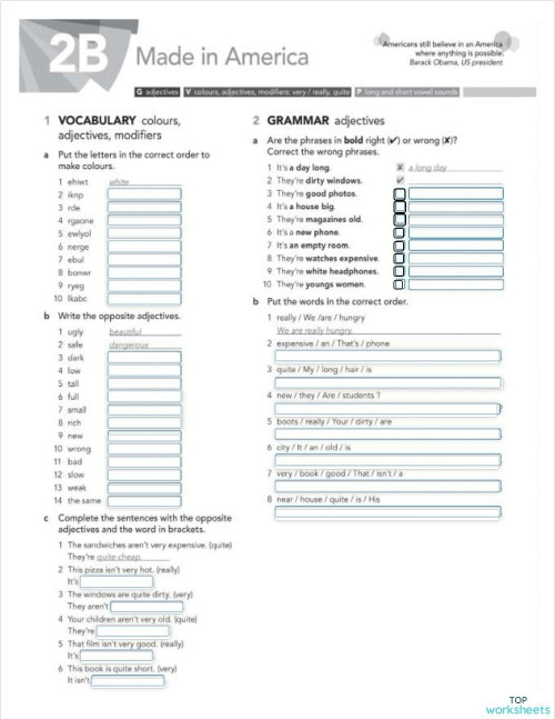 Interactive worksheets and online exercises in english | TopWorksheets
