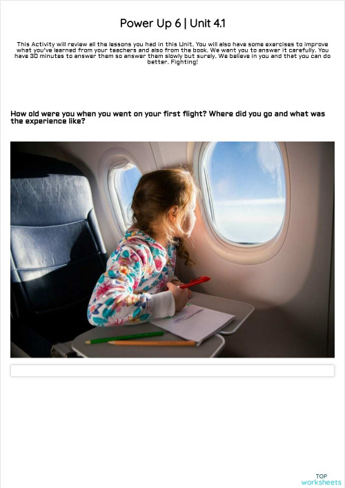 Power Up 6 | Unit 4.1. Interactive worksheet | TopWorksheets