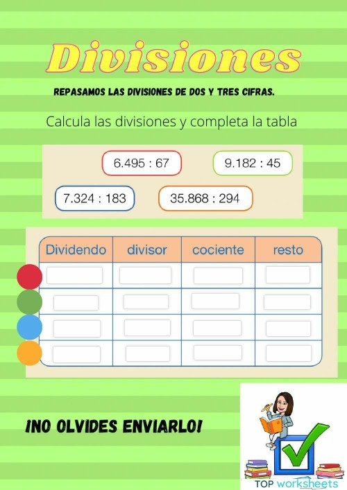 Divisores De Dos Cifras Ficha Interactiva Topworksheets - Vr Divisores De Dos Cifras Ficha Interactiva Topworksheets - Vr